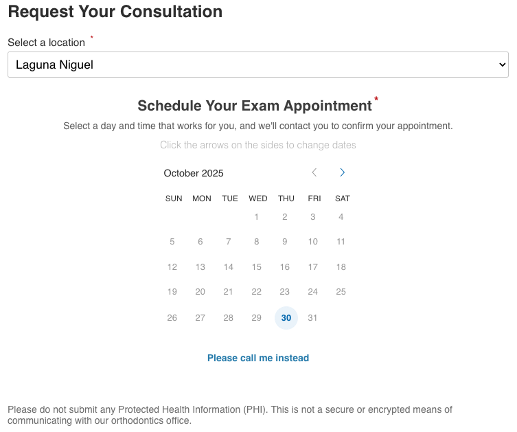 WaveOrtho | Inquiry Form - Home
